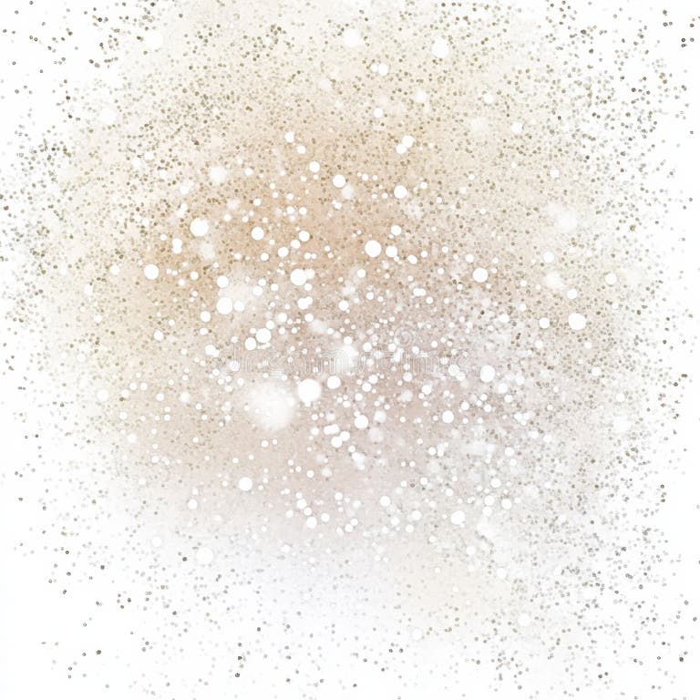Abstract Beige and White Splatter Background with Sparkling Dots and ...