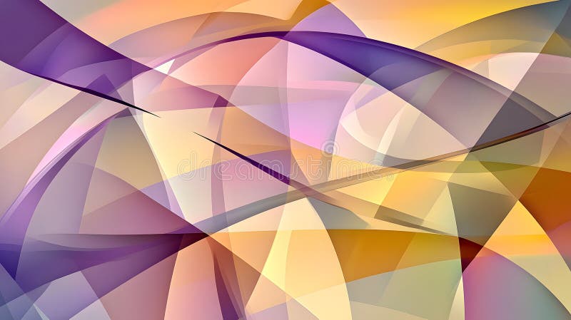 Abstract Design Featuring Colorful Overlapping Shapes and Fluid Lines ...