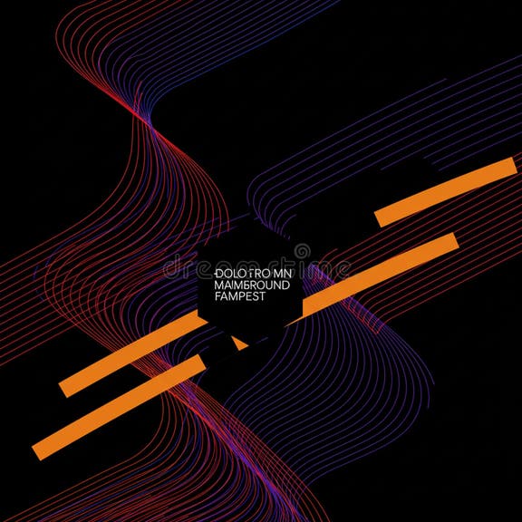 Abstract Design Featuring Curved, Parallel Lines in Red and Blue Hues ...