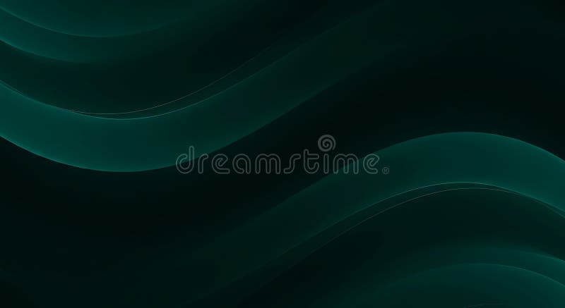 Abstract Design Featuring Dark Green Wavy Patterns Arranged ...