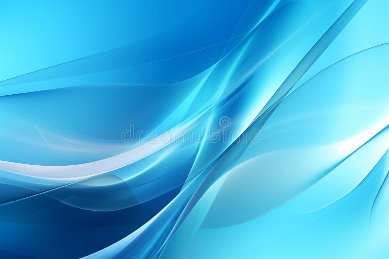 An Abstract Design Featuring a Different Hues of Blue Creating Glowing ...