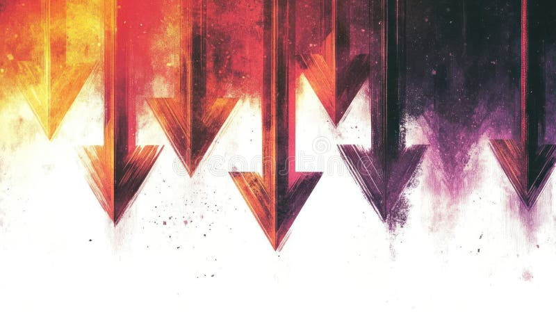 Abstract Design Featuring Downward Arrows with a Gradient Background ...