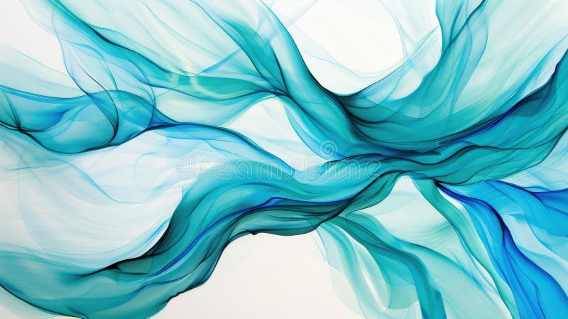 Abstract Design Featuring Dynamic Blue and White Waves, Creating a ...