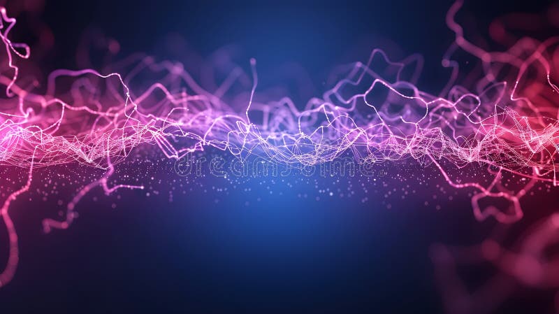 Abstract Border Design with Light Effects and Matrix Style Stock ...