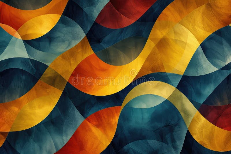 Abstract Colorful Waves Background Design Stock Illustration ...