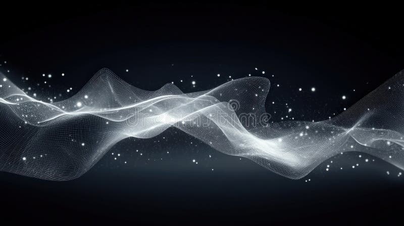 Abstract Flowing Wave Design Stock Illustration - Illustration of ...