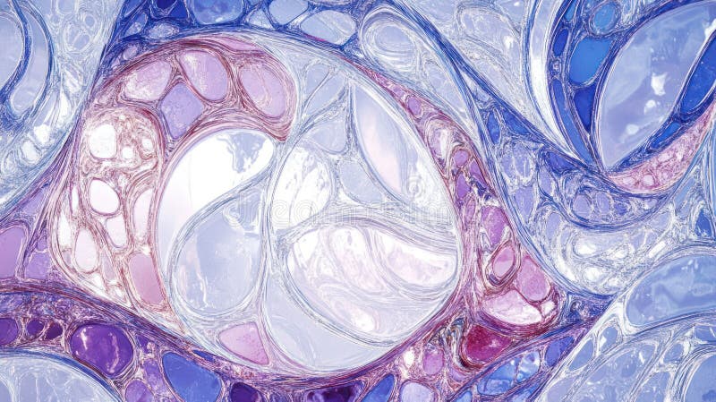 Abstract Design Featuring Fluid Shapes and Colors, Resembling Organic ...