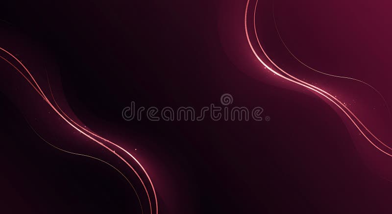 An Abstract Design Featuring Fluid, Wavy Lines in Shades of Deep Maroon ...