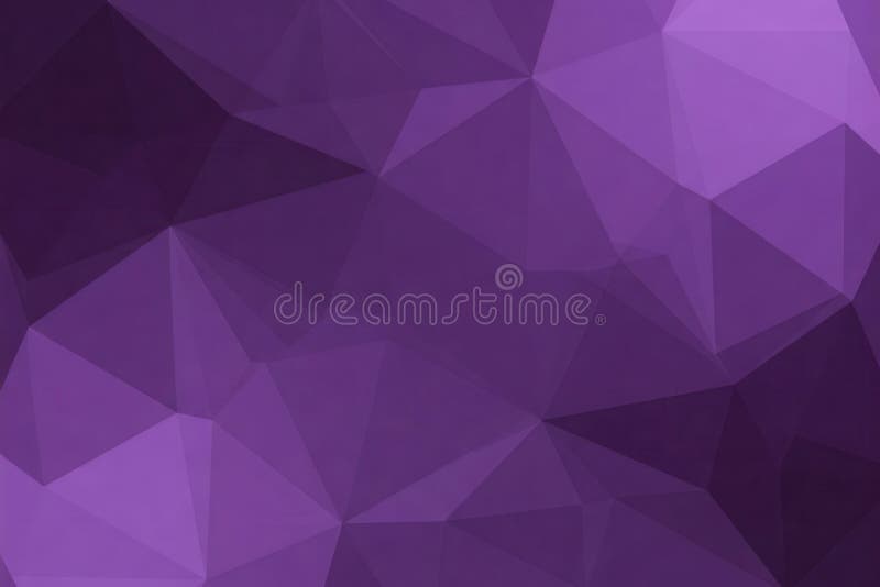 Purple Geometric Pattern, Triangles in Light and Dark Shades. Polygon ...