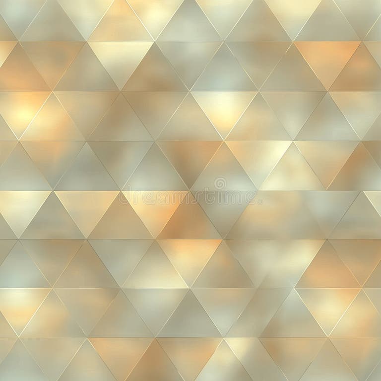 Abstract Design Featuring Golden, Reflective Triangular Shapes. Stock ...