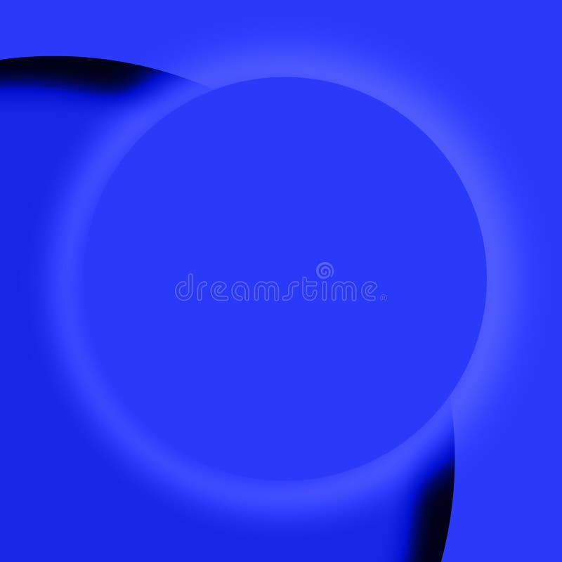 Blue Circular Abstract Figure Pattern Stock Illustration - Illustration ...