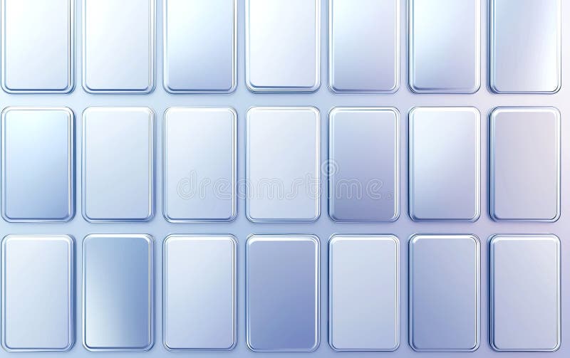 Abstract Design Featuring a Grid of Reflective Rectangular Panels in ...