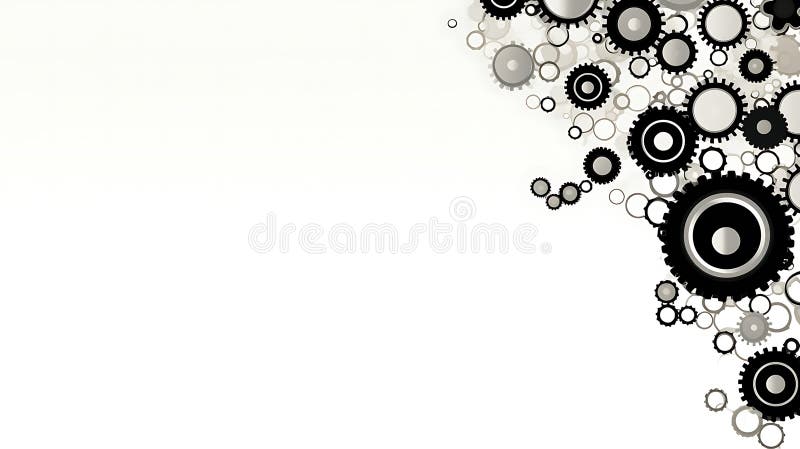 Abstract Design Featuring Interlocking Gears and Cogs Stock ...