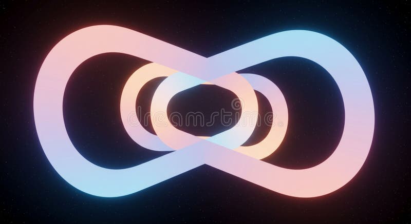 Abstract Design Featuring Interlocking Loops Resembling a Stylized ...