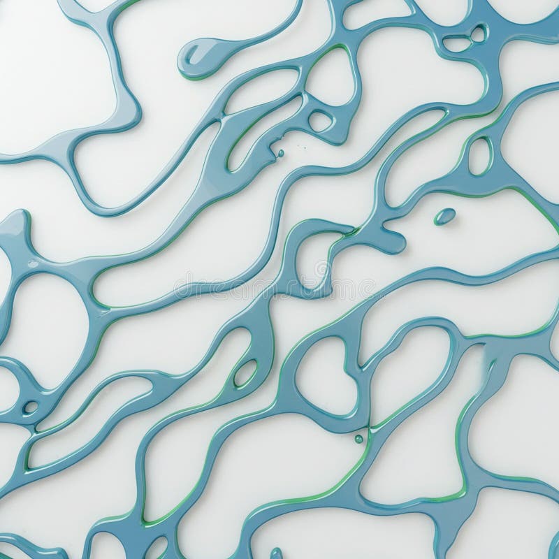 Abstract Design Featuring an Intricate Network of Organic, Fluid Shapes ...