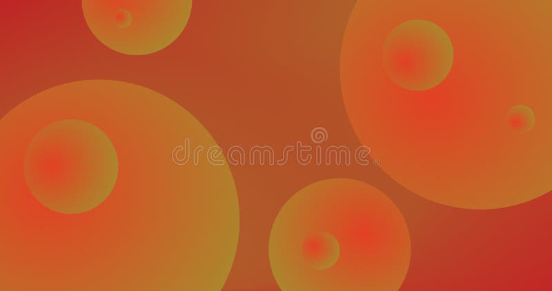 Dark Orange Gradient Abstract Background with Sphere Balls Vector ...