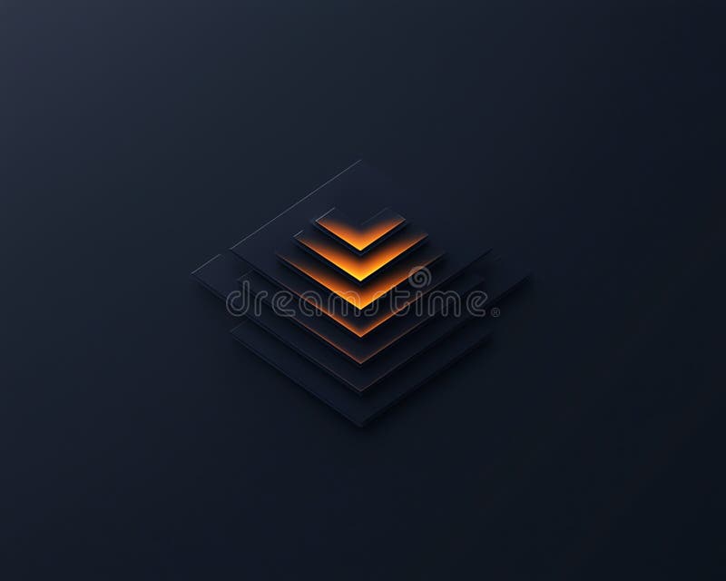 Abstract Design Featuring Layered Shapes with a Dark Background and ...