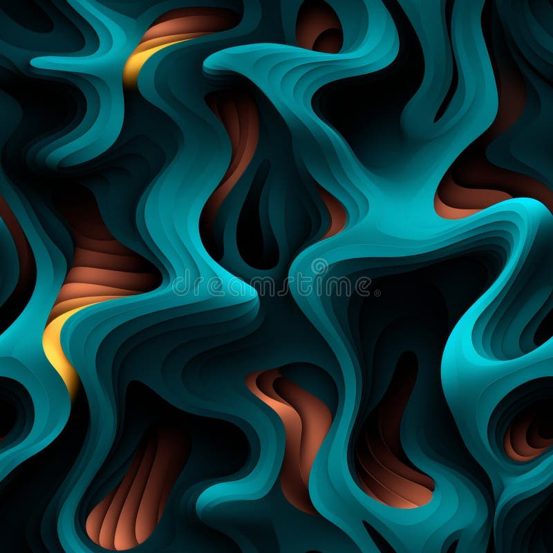 Abstract Design Featuring Light Green Shapes with Unique Textures and ...