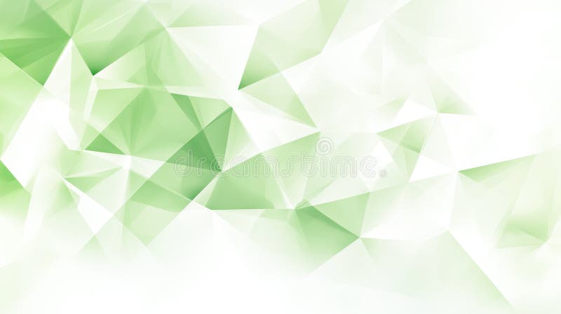 Abstract Design Featuring Light Green and White Geometric Shapes on a ...