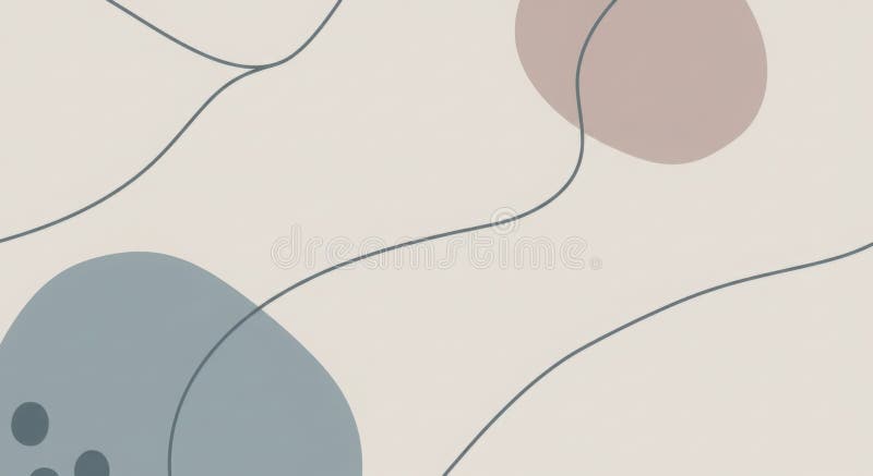 Minimalist Abstract Pastel Dot Lines Design Stock Illustration ...