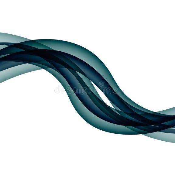 Abstract Design Featuring Overlapping Translucent Wave-like Forms in ...