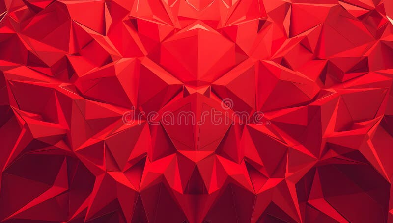 Red Geometric Design Abstract Background Stock Illustration ...