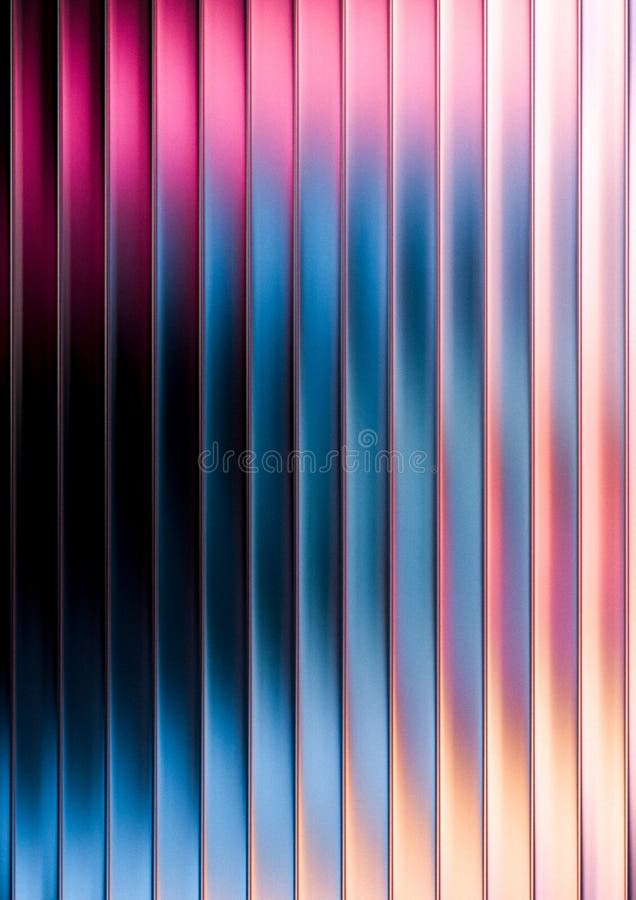 Abstract Design Featuring Refracting Blue, Yellow and Pink Colours ...