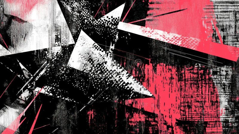 Abstract Design Featuring Sharp Shapes and Contrasting Colors for ...