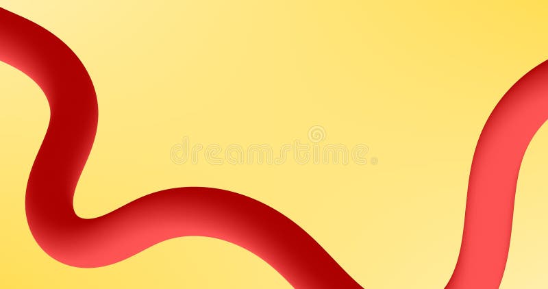 Red Line on Abstract Wavy Background. Vector Illustration and ...