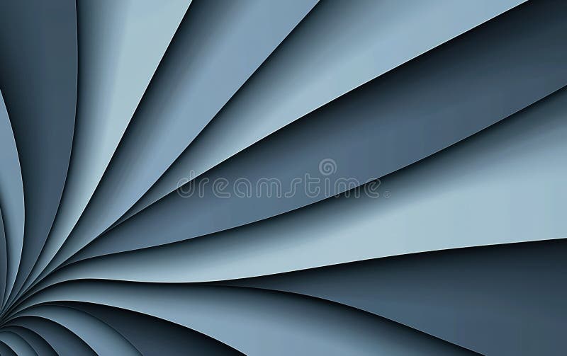 Abstract Design Featuring Swirling Blue and Gray Paper Folds Creating ...