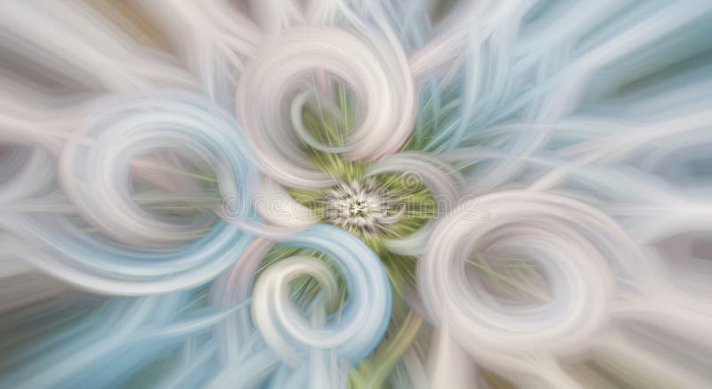 Abstract Design Featuring Swirling, Spiral Patterns Radiating from a ...