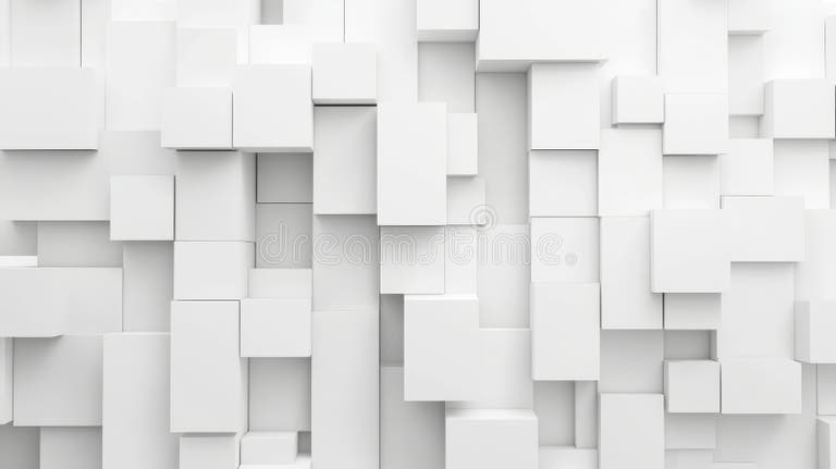 Abstract Design Featuring a Textured White Square Pyramid Pattern As ...