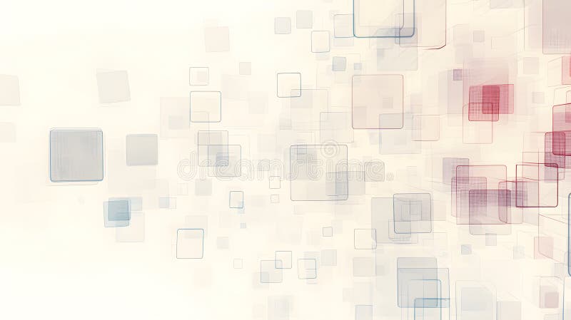 Abstract Layering of Transparent Squares with Varied Opacity Stock ...