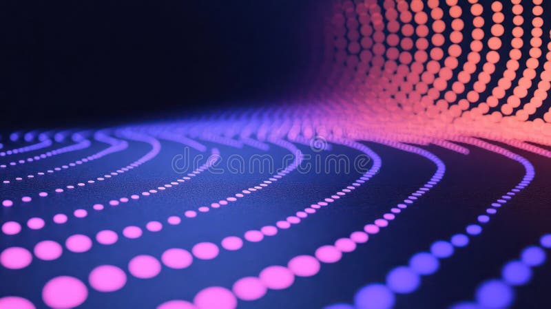Abstract Design Featuring Vibrant Dots in a Wave Pattern, Creating a ...