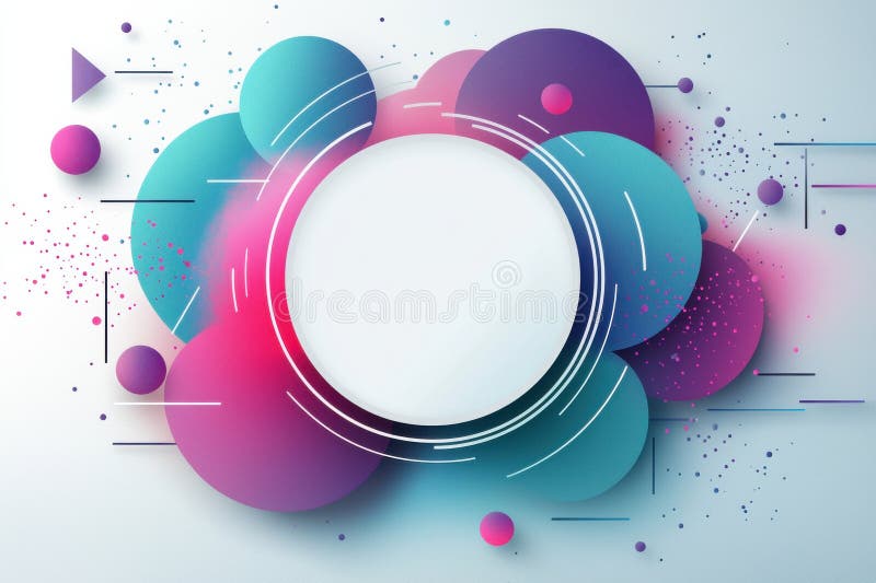 Abstract Design Featuring Vibrant Geometric Shapes and Flowing Lines ...