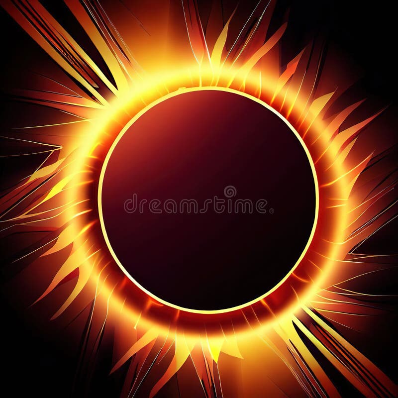 Abstract Design Flame,round Frame with Text for Banner, Flyer, Poster ...