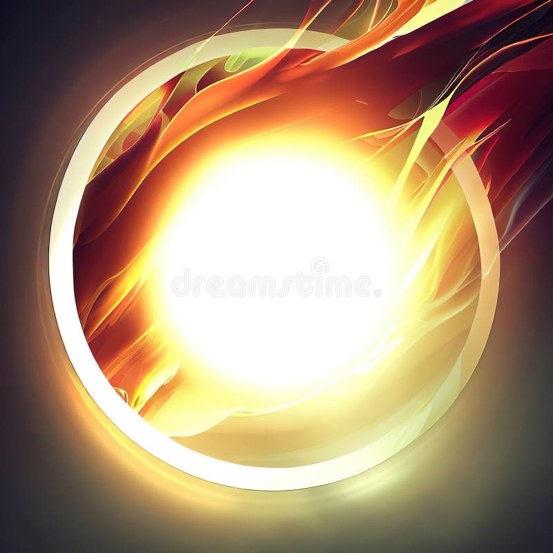 Abstract Design Flame,round Frame with Text for Banner, Flyer, Poster ...