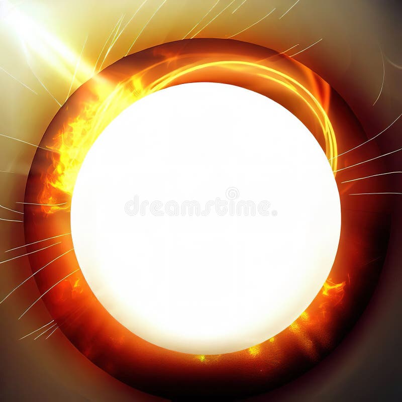 Abstract Design Flame,round Frame with Text for Banner, Flyer, Poster ...