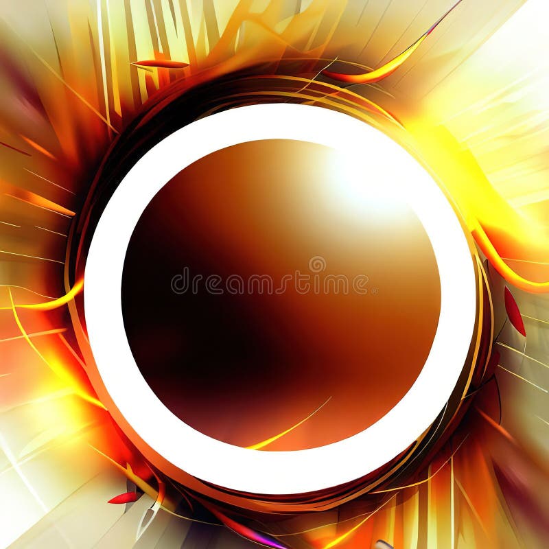 Abstract Design Flame,round Frame with Text for Banner, Flyer, Poster ...