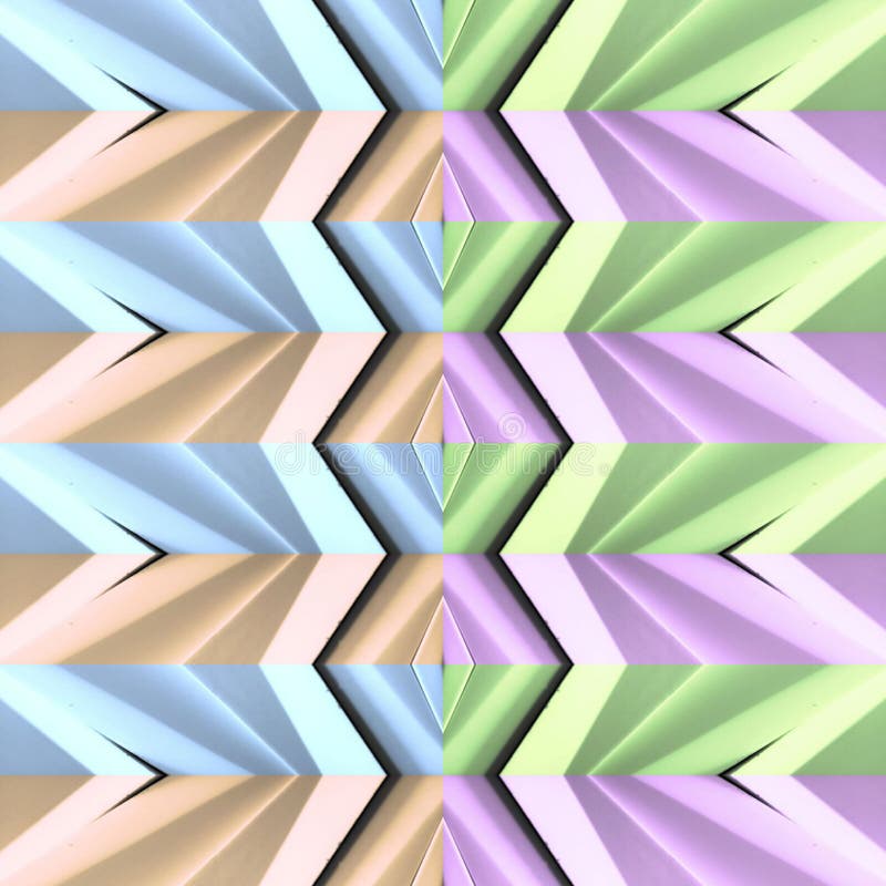 Abstract Design With Geometric Pattern In Pastel Colors, Background And ...