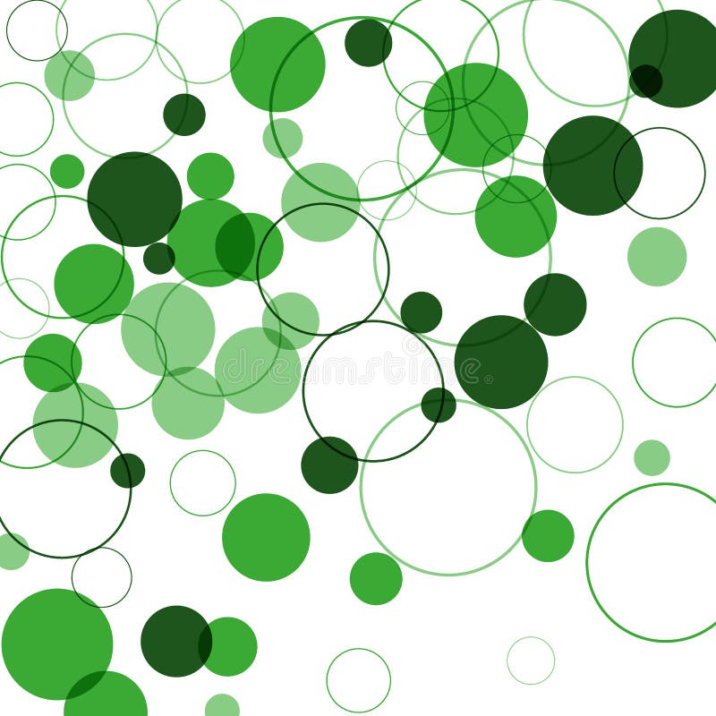 Abstract Design Geometric Green Circles Vector Poster Background Stock ...
