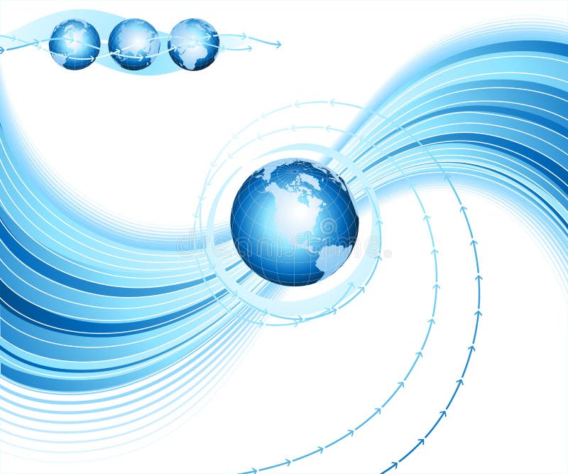 Abstract Design with Globe. Stock Vector - Illustration of atlantic ...