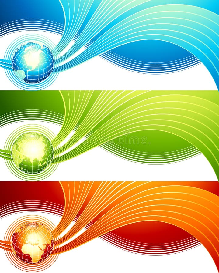 Abstract Design with Globe. Stock Vector - Illustration of global ...