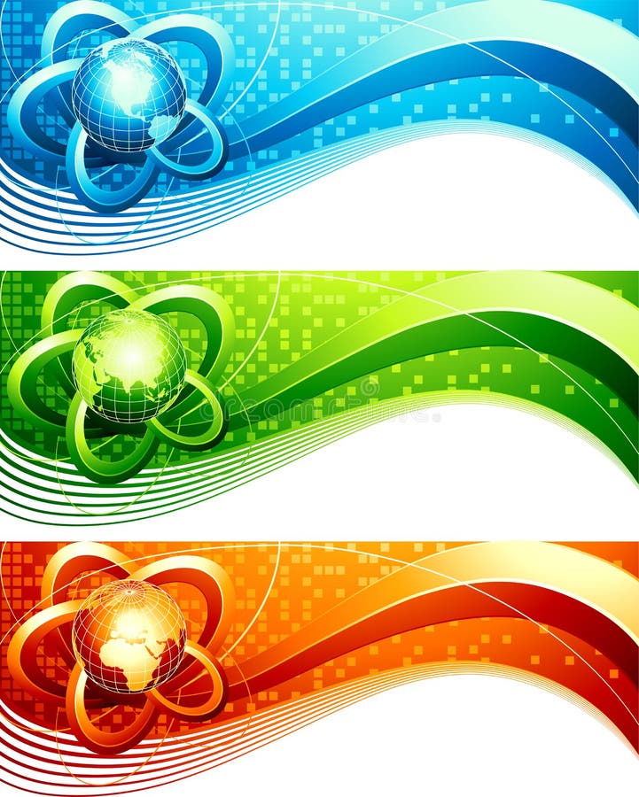 Abstract Design with Globe. Stock Vector - Illustration of atlantic ...