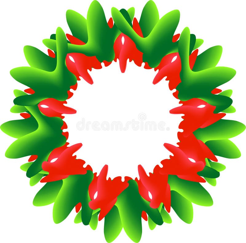 Abstract Design in Green Colors. Environmental Motifs Stock Vector ...