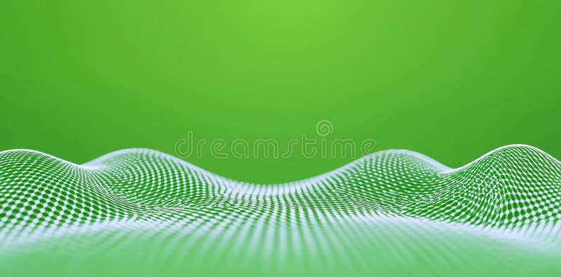 An Abstract Design of Green Waves, Representing the Theme of ...