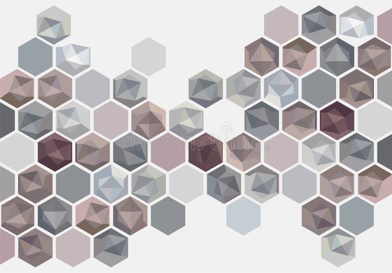 051_Abstract Design Hexagonal Shapes Background_3 Stock Vector ...