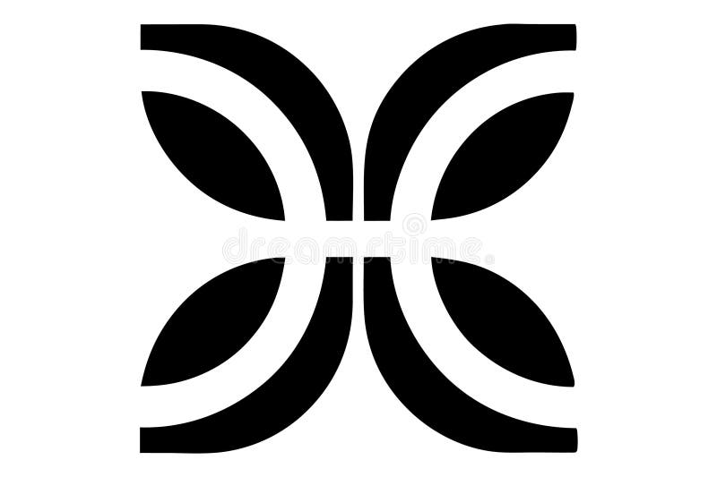 Abstract Design with Human Like Figures and Symmetrical Curves ...