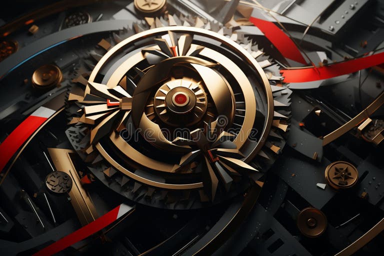 Abstract Design Incorporating Symbols of Unity Stock Illustration ...