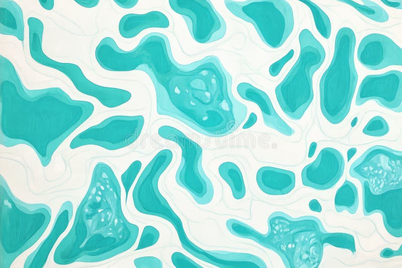 Abstract Design Inspired by an Aerial View of a Tropical Beach, with ...